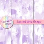 Free Digital Papers featuring Lilac and White Grunge Designs