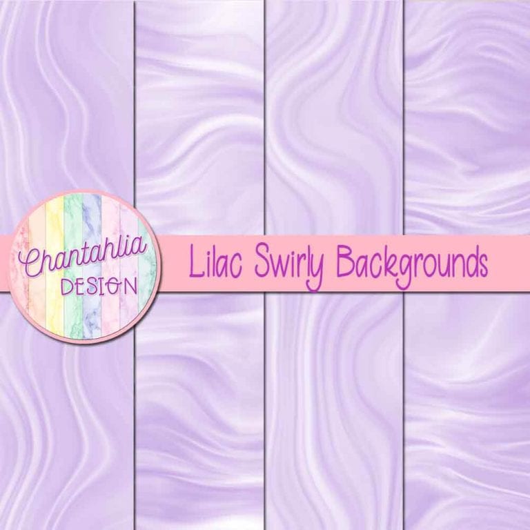 Free Digital Papers featuring Lilac Swirly Designs