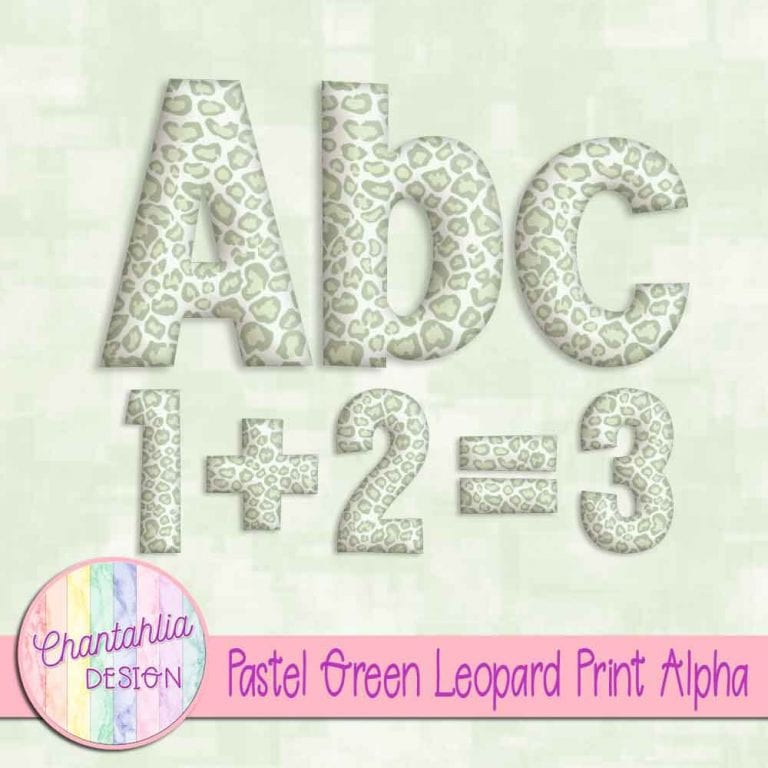 Free Alpha featuring a Pastel Green Leopard Print Design