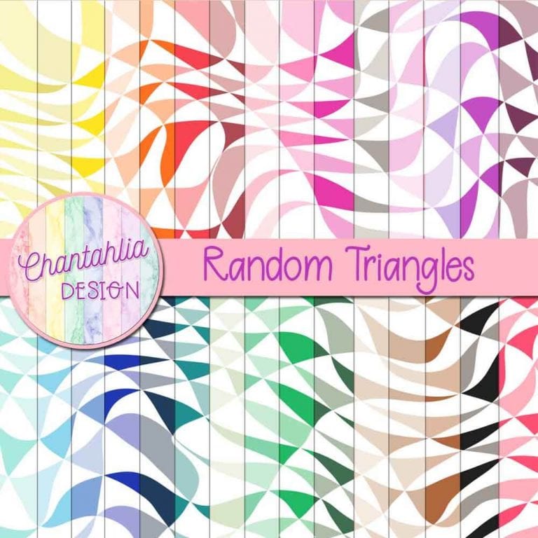 Free Digital Papers Featuring a Random Triangles Design