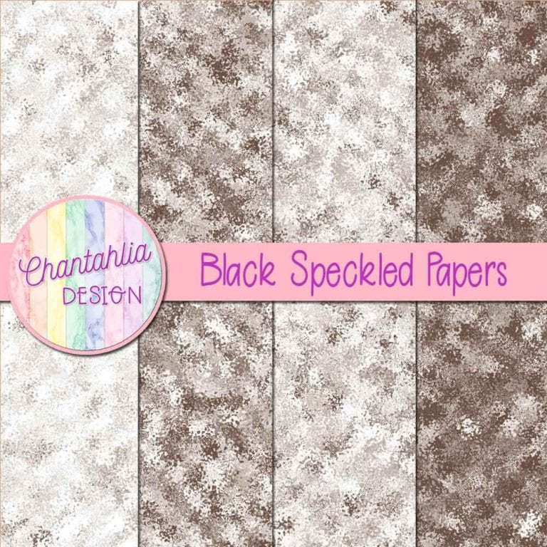 Free Digital Papers featuring Black Speckled Designs
