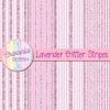 Free Digital Papers featuring Lavender Glitter Stripes Designs