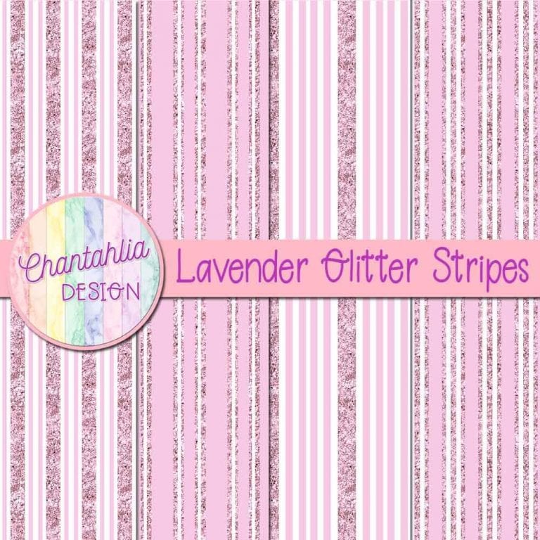 Free Digital Papers featuring Lavender Glitter Stripes Designs