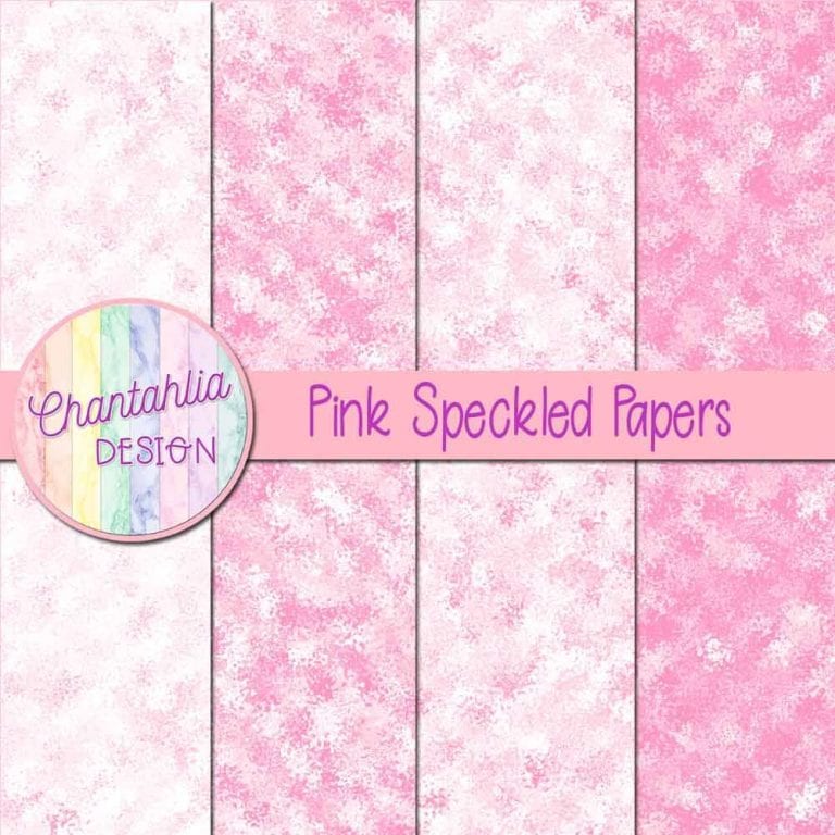 Free Digital Papers featuring Pink Speckled Designs