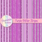 Free Digital Papers featuring Purple Glitter Stripes Designs