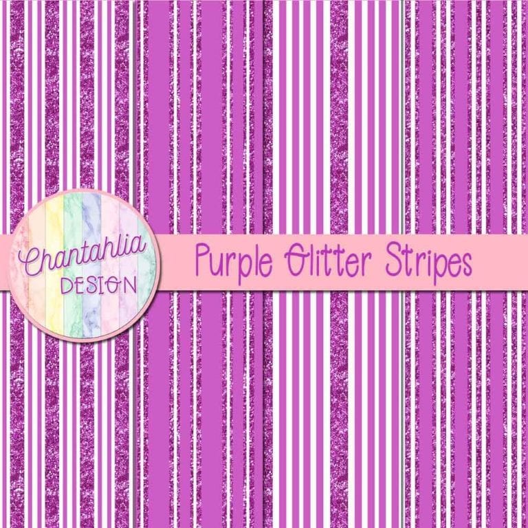 Free Digital Papers featuring Purple Glitter Stripes Designs