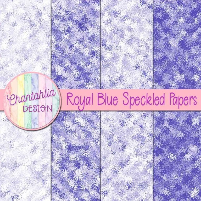 Free Digital Papers featuring Royal Blue Speckled Designs