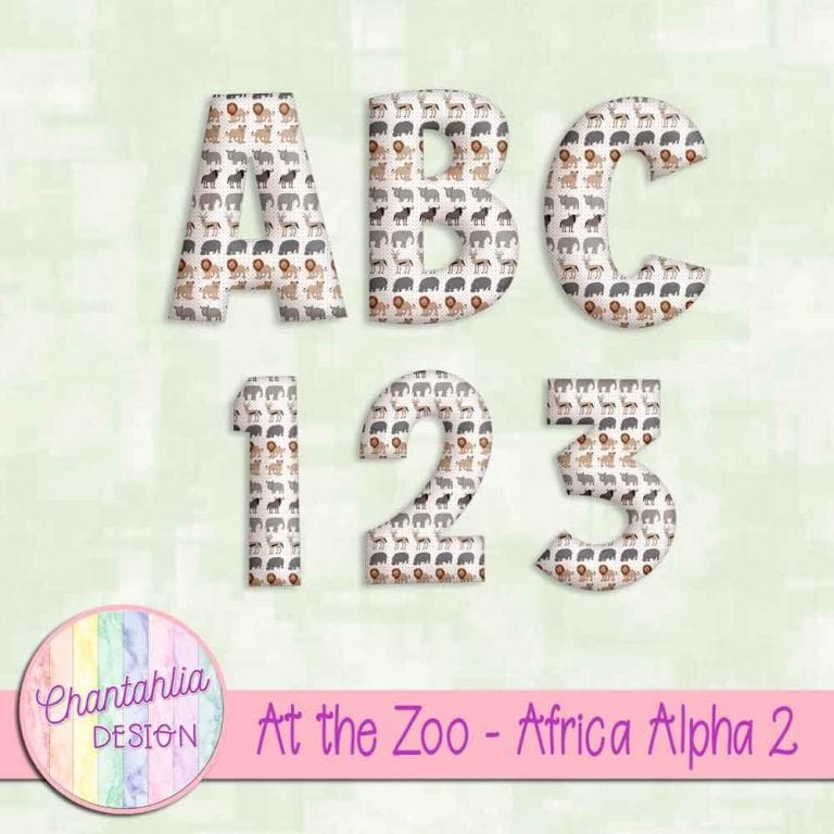 Free Alphas for Digital Scrapbooking, Bulletin Board Lettters and More