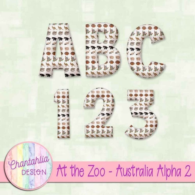 Free Alphas for Digital Scrapbooking, Bulletin Board Lettters and More