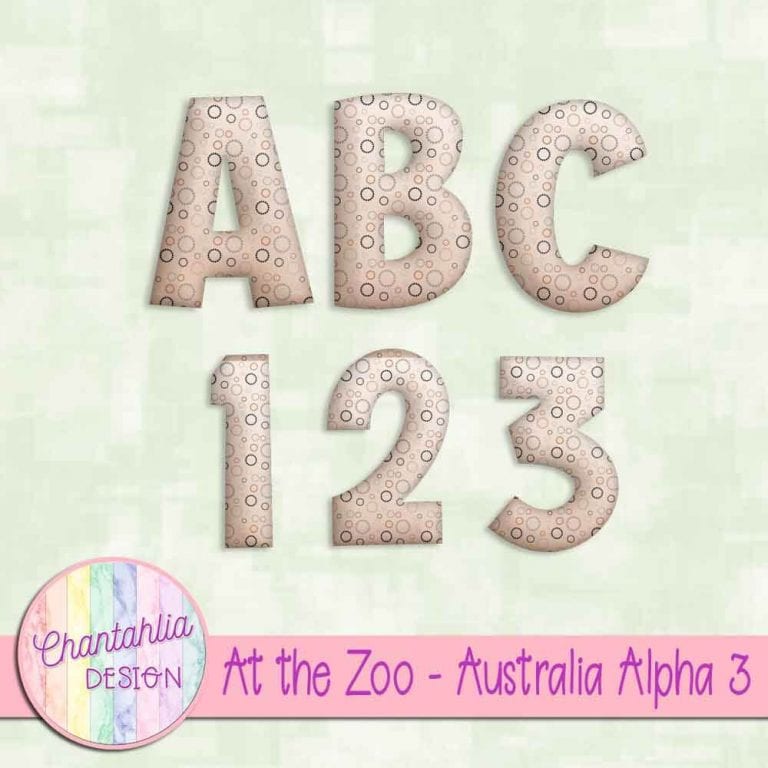 Free Alphas for Digital Scrapbooking, Bulletin Board Lettters and More
