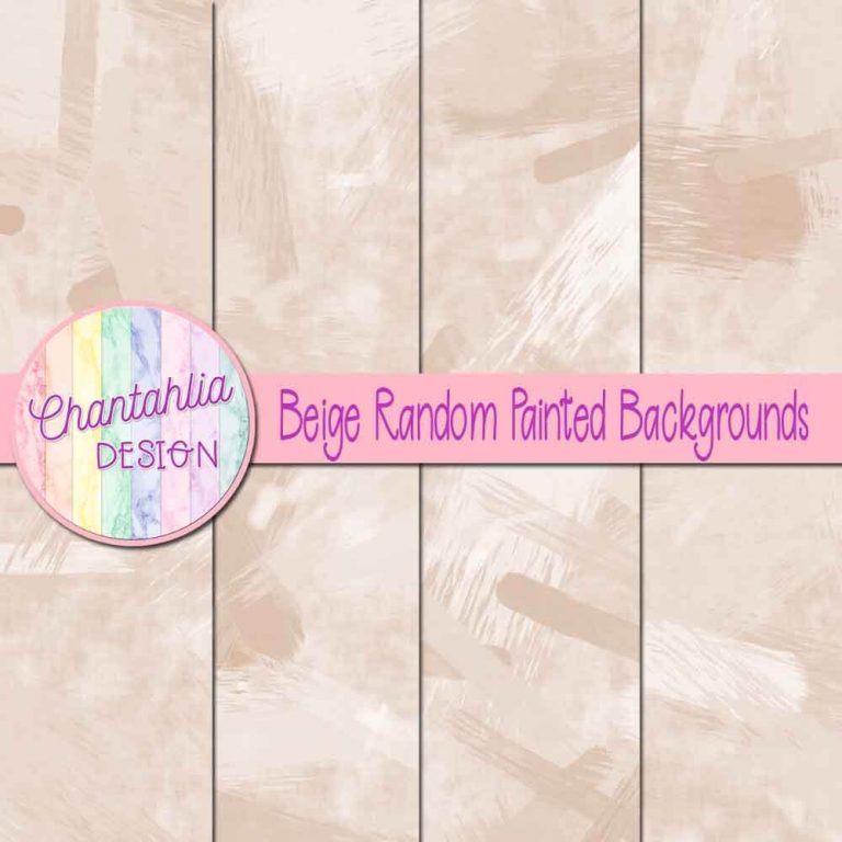 Free Digital Papers featuring Beige Random Painted Designs