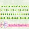 Free Yellow and Green Patterned Borders for Digital Scrapbooking