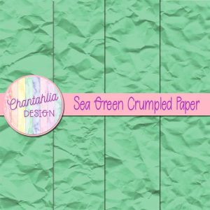 Free Digital Papers featuring Sea Green Crumpled Designs