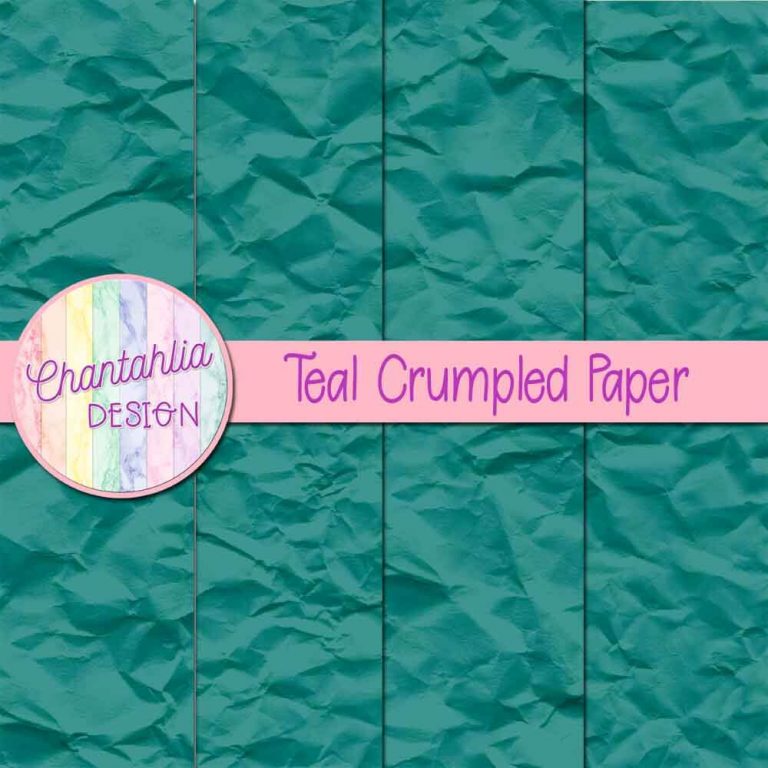 Free Digital Papers featuring Teal Crumpled Designs