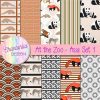 Free At the Zoo - Asia Digital Papers for Digital Scrapbooking