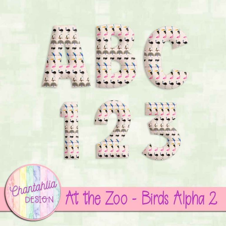 Free Alphas for Digital Scrapbooking, Bulletin Board Lettters and More