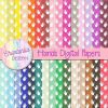 Free Digital Papers Featuring a Hands Design for Digital & Printable Crafts