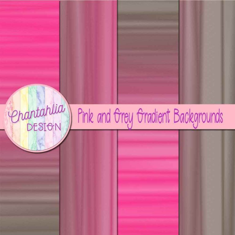 Free Pink and Grey Digital Papers with Gradient Designs