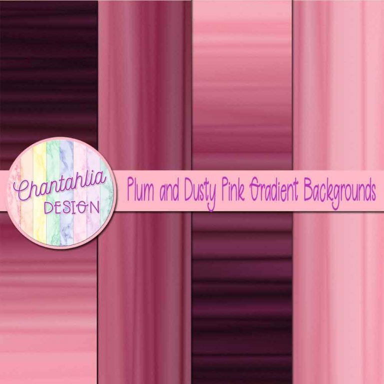 Free Plum and Dusty Pink Digital Papers with Gradient Designs