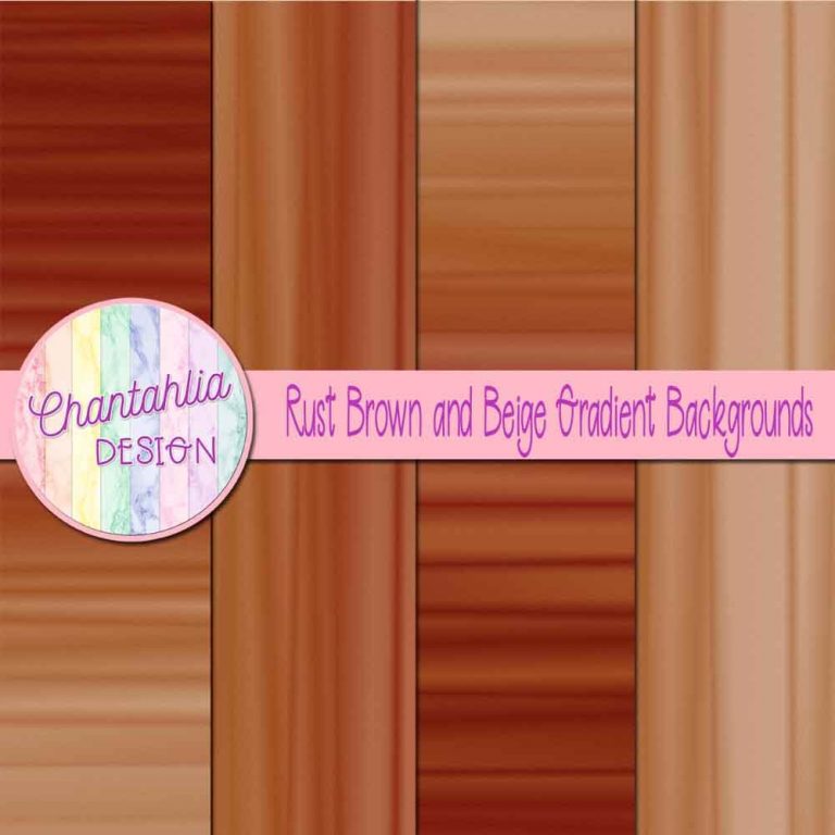 Free Rust Brown and Beige Digital Papers with Gradient Designs