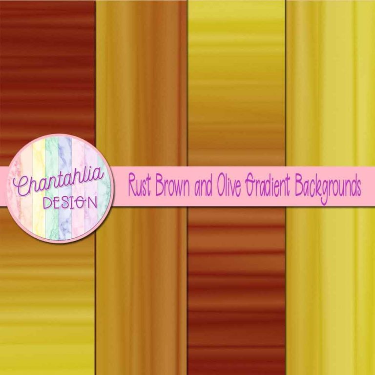 Free Rust Brown and Olive Digital Papers with Gradient Designs