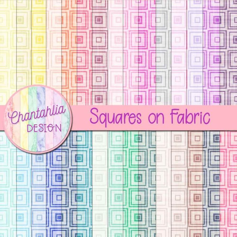 Free Digital Papers Featuring a Retro Fabric Design