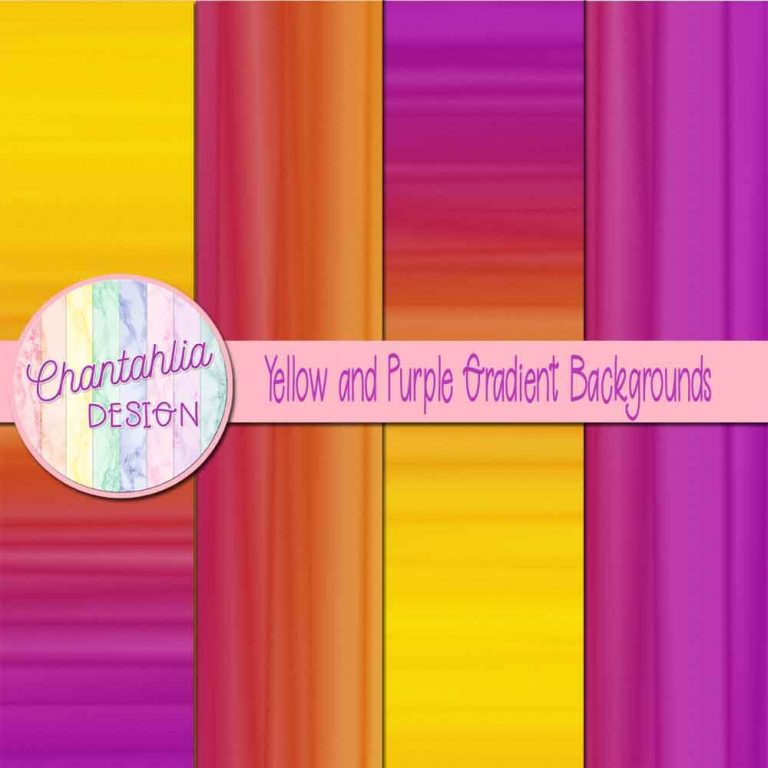 Free Yellow and Purple Digital Papers with Gradient Designs