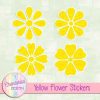 Free Yellow Flower Stickers Design Elements
