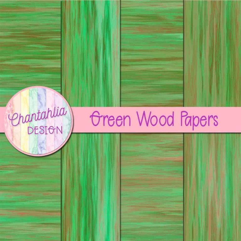 Free Digital Papers featuring Green Wood Designs