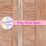 Free Digital Papers featuring Grey Wood Designs