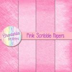 Free Digital Papers featuring Pink Scribble Designs