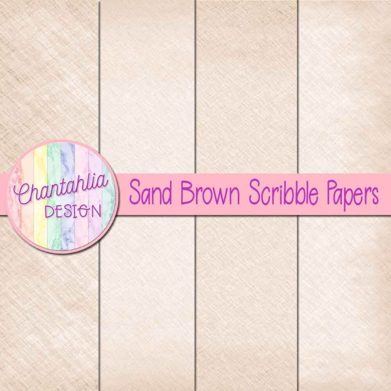 Free Digital Papers featuring Sand Brown Scribble Designs
