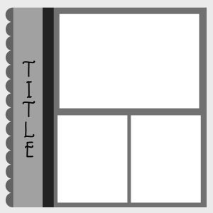 Free Digital Scrapbook Layout Template to Create your own Unique Pages