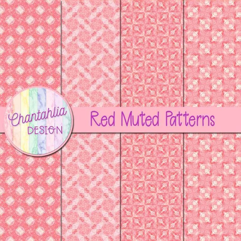 Free Digital Papers featuring Red Muted Patterns