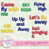 Free Up, Up and Away Word Art for Scrapbooking and other crafts