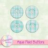 Free Aqua Plaid Buttons Design Elements