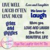 Free Royal Blue Laughter Word Art Titles Design Elements