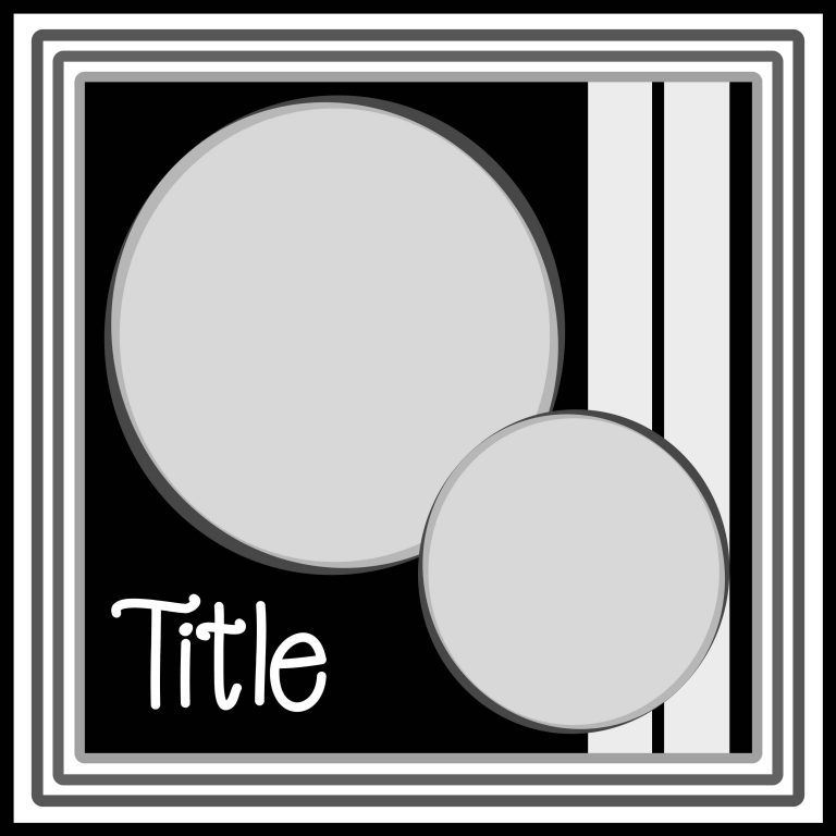 Free Digital Scrapbook Layout Template to Create your own Unique Pages