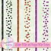 Free October Glitter and Grunge Glitter Borders for Scrapbooking