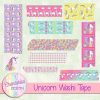 Free Unicorn Washi Tape for Scrapbooking
