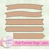 Free Gold Rimmed Beige Labels Design Elements