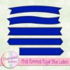 Free Gold Rimmed Royal Blue Labels Design Elements
