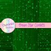 Free Digital Papers featuring Green Star Confetti Digital Papers