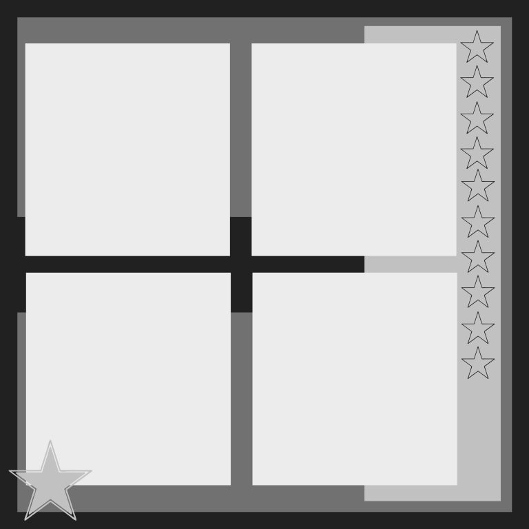 Free Digital Scrapbook Layout Template to Create your own Unique Pages