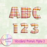Free Woodland Animals Alpha for Digital Scrapbooking