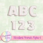 Free Woodland Animals Alpha for Digital Scrapbooking