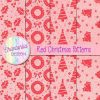 Free Digital Papers featuring Red Christmas Patterns