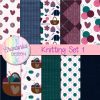 Free Knitting Digital Papers