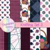 Free Knitting Digital Papers