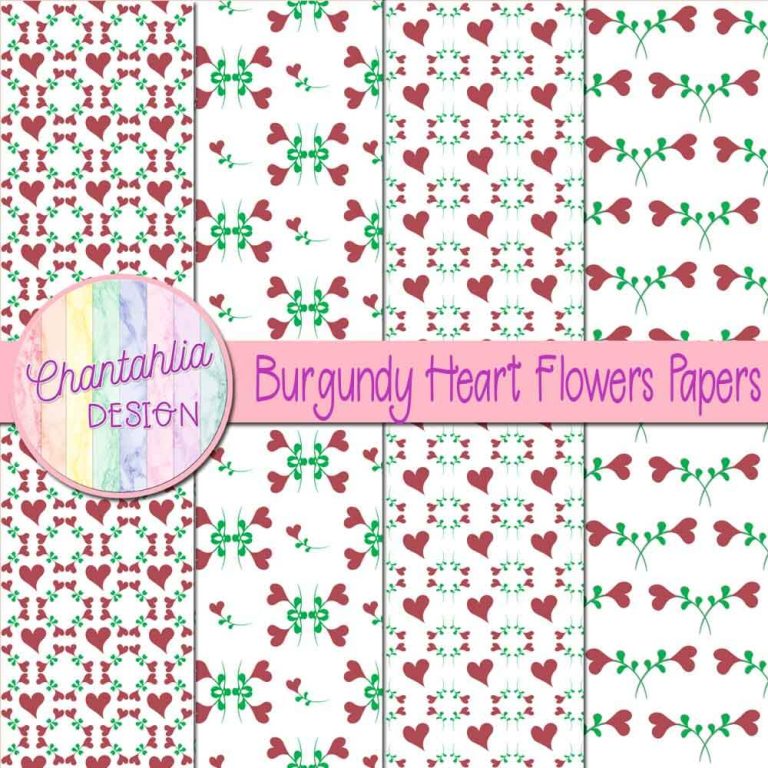 Free Valentine Digital Paper and Design Element Packs